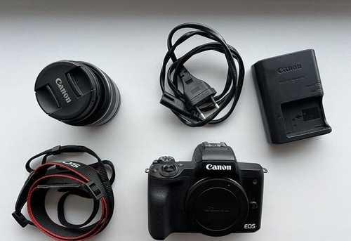 Canon EOS M50 Kit (б/у, объектив с трещиной)