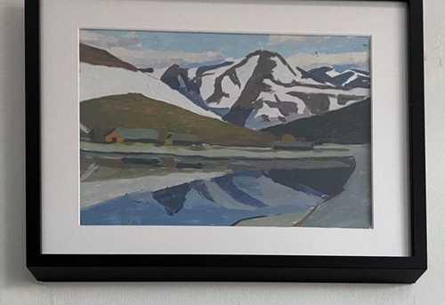 Картина в раме « Горы. Эльбрус»