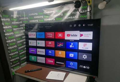 50" (127см) TCL 50P725 безрамочный 4K UHD SMART TV