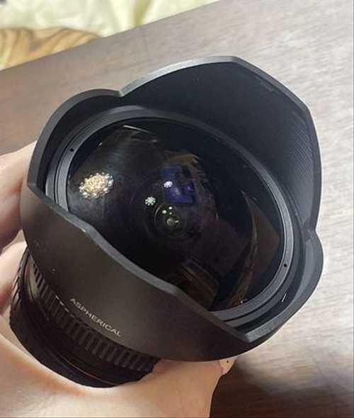 Объектив SamYang 8 mm f/3.5 fish-eye cs 2 canon