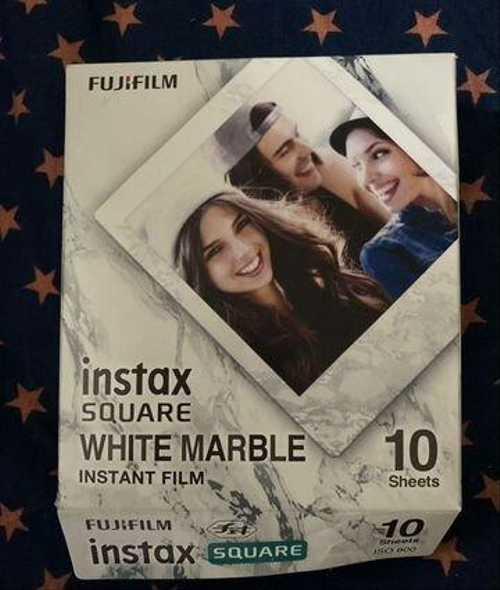 Картридж на instax square white marble