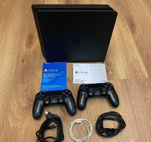 Sony playstation 4 slim 1 tb 2 джойстиками