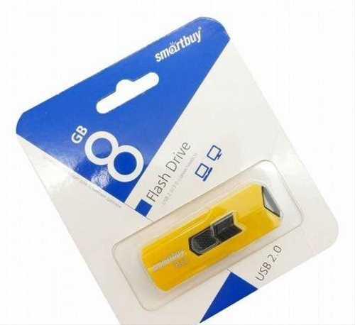 USB флешка Флешка 8 гб Smartbuy Stream Yellow