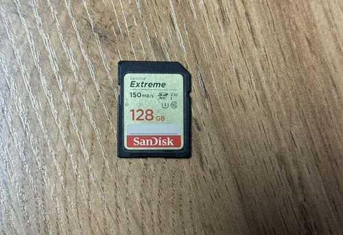 Карта памяти SanDisk Extreme sdxc 128 гб