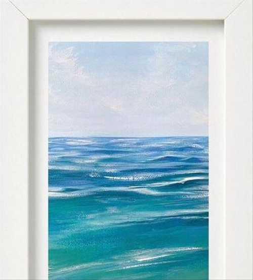 Интерьерная картина (акрил, бумага) «Море»