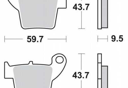 Тормозные колодки CR, CRE, CRF, CRM, F, RME