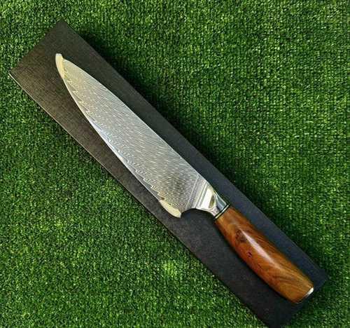 Шеф-нож для кухни Дамаск VG10 67 слоев