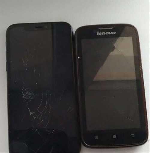 Телефоны: Lenovo A328 и Айфон 11 на Андроиде