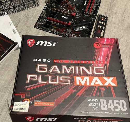 Материнская плата MSI B450 gaming plus MAX