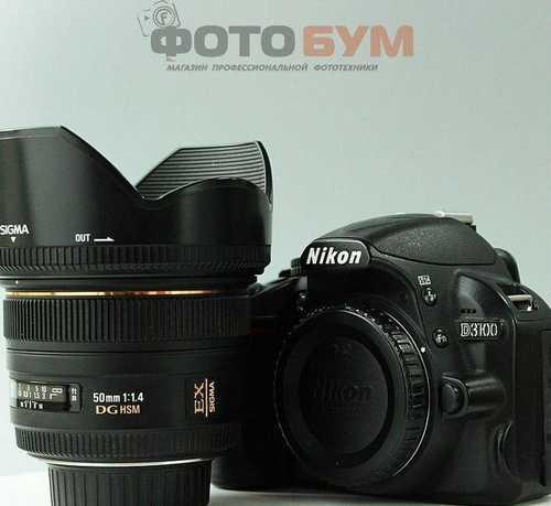 Фотоаппарат Nikon D3100 Sigma 50mm f1.4