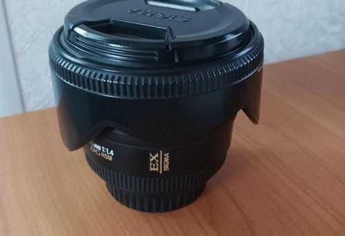 Объектив Sigma 50 mm f1.4 EX DG HSM байонет Canon