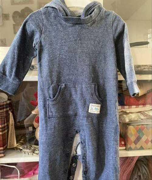 Хлопковый комбинезон carters