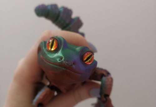 Игрушка ящерица (гекон) 3D