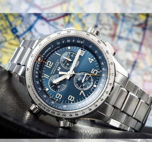 Часы мужские HamiltonKhaki Aviation X-Wind GMT