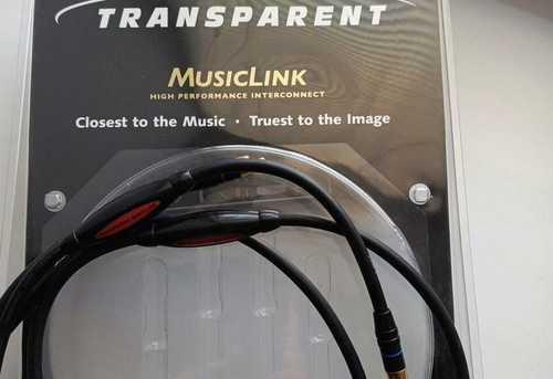 Transparent music link Межблочный кабель rca 1 мет
