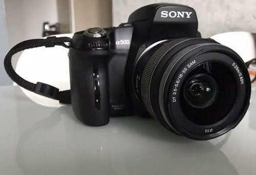 Зеркальный фотоаппарат Sony dslr-A500