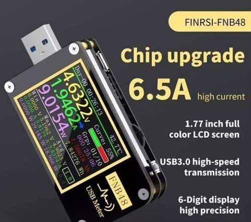 Fnirsi-FNB48 USB тестер тока, напряжения