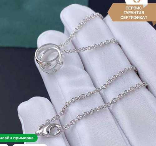 Колье Cartier Love белое золото 0.0018 мм