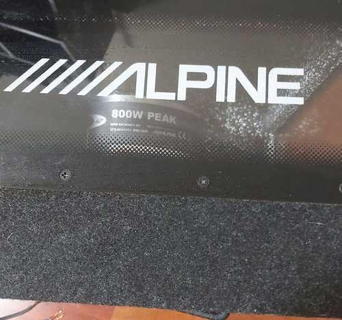 Сабвуфер alpine sbg 1244bp