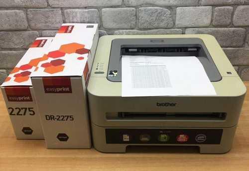 Лазерный принтер Brother HL-2132R + новый картридж