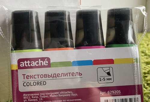 Набор текстовыделителей Attache colored 4 цыета