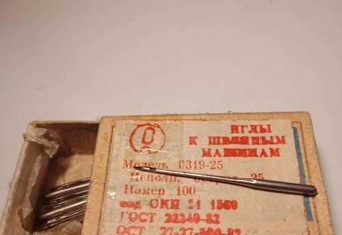 Иглы для пром швейных машин СССР№100 цена за 1шт