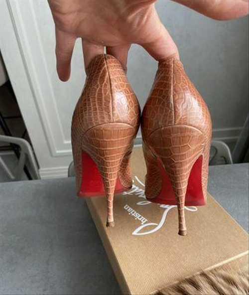 Туфли босоножки Louboutin Croco оригинал 40,5