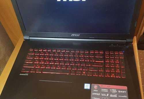 MSI GL72 6QD MS-1796 в разборе