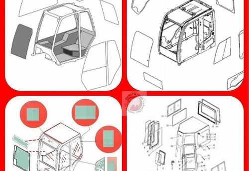 Стекло дверное левое верхнее подвижная форточка (з