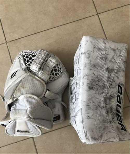 Блин с ловушкой вратаря bauer supreme 3S INT (wht)