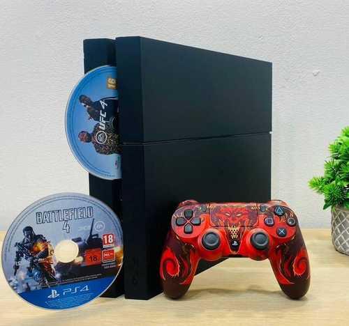 PS 4 FAT 500GB / 1 Геймпад / 7 игр