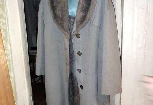 Пальто винтажное женское демисезонное 46р