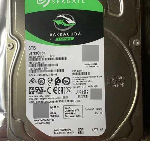 Жесткий диск Hdd seagate 8tb