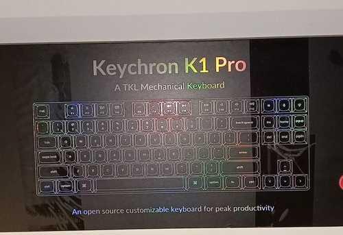 Клавиатура Keychron k1 pro Gateron Red TKL