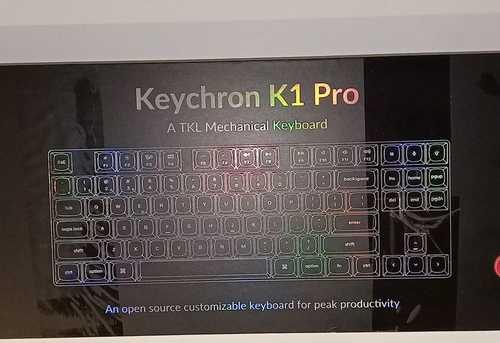 Клавиатура Keychron k1 pro Gateron Red TKL