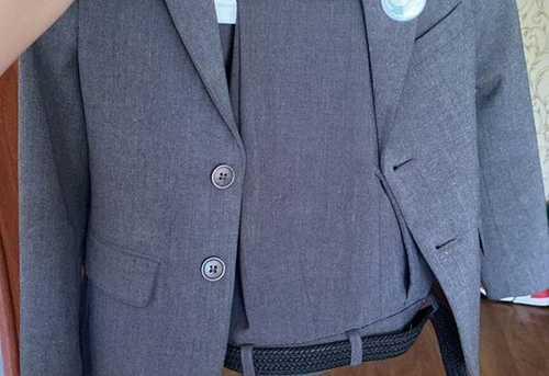 Серый Школьный костюм для мальчика 122