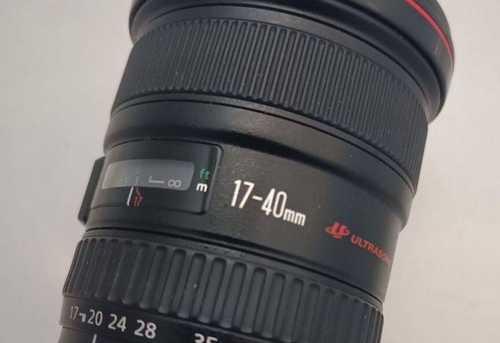 Объектив Canon EF 17-40mm F 4L б/у