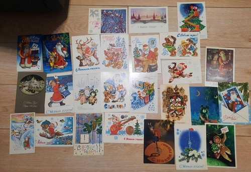 Советские новогодние открытки. На доставке