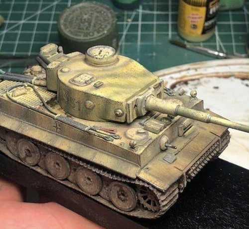 Модель танка T-VI Tiger 1 Тигр 1 1/72 готовый