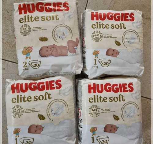 Подгузники huggies Elite Soft 0  до 3,5кг 25шт