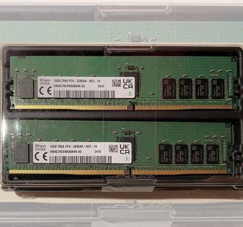 64GB ECC DDR4 Модуля памяти 4x16GB 2Rx8 PC4 - 3200