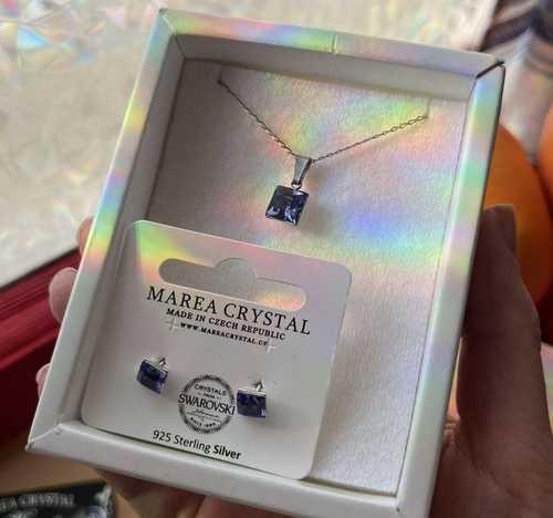 Сережки и подвеска Marea Crystal Swarovski