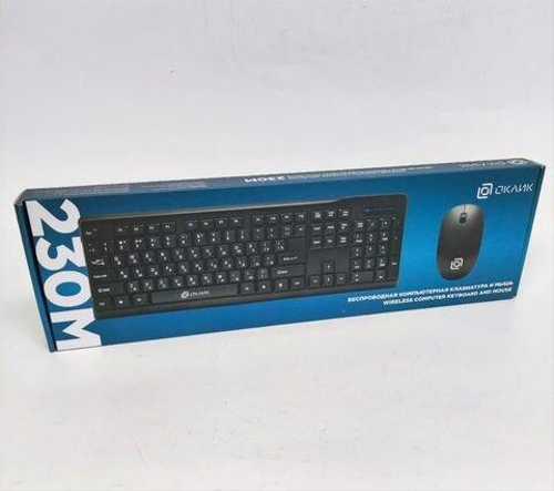 Беспроводной комплект Oklick 230M клав:черный мышь