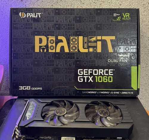 Видеокарта Palit GeForce GTX 1060 3GB Dual