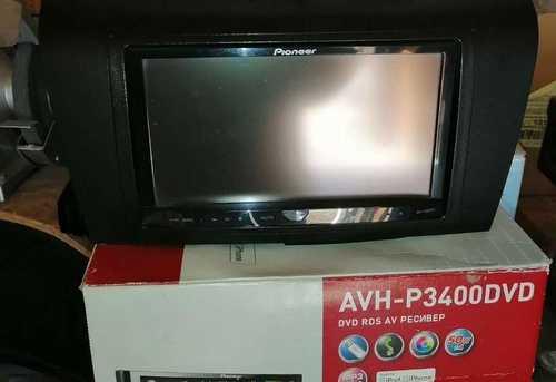 Pioneer avh-p3400dvd, рамка мазда3 bk, zexma