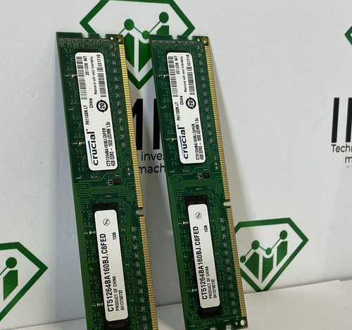 Оперативная Память Crucial 8Gb DDR3 1600Mhz