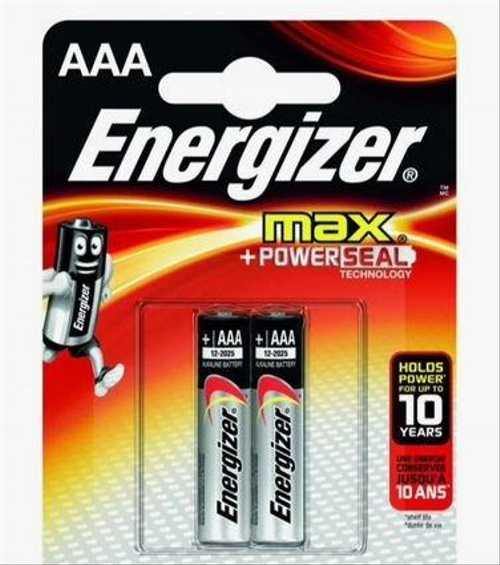 Батарейка Energizer MAX E92/AAA (мизинч.) 2шт