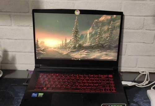Игровой ноутбук RTX 3050 laptop core i 5 11400H