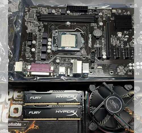 Asrock H81 pro btc r2.0+g3260+8gb+ssd64