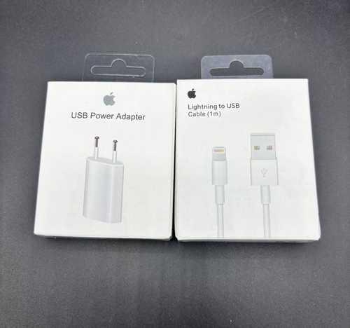 Набор Кабель Lightning – USB   Адаптер 5W Apple